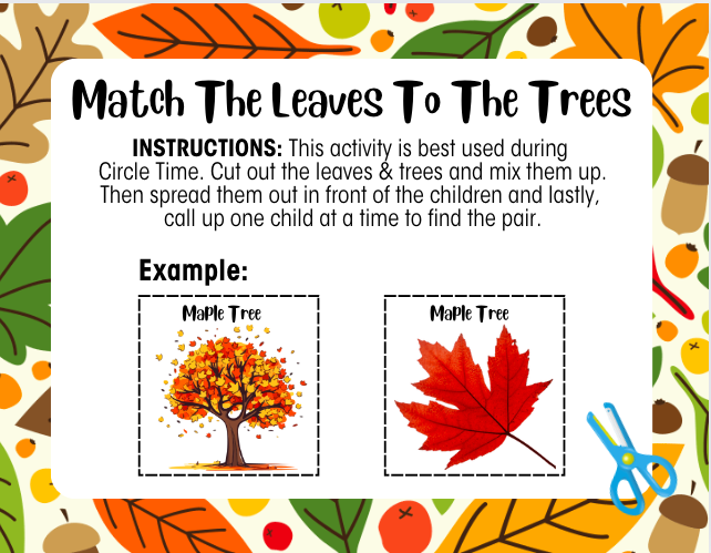 FUN FALL MUSIC LESSON - THE LEAVES ARE FALLING - PRE K TO GRADE 2